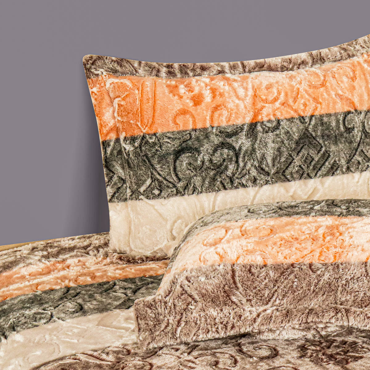 Sizzle Winter Double Bed Sheet- Rustic Beige Woods – Signature Home ...